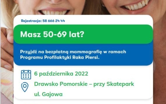 Bezpłatna mammografia dla kobiet w wieku od 50 do 69 lat - UM Drawsko ...